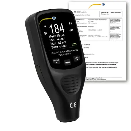 Aparelho automotivo PCE-CT 26FN-ICA incl. certificado de calibração ISO ...