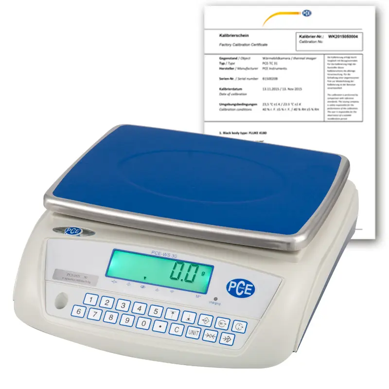 Compact Balance Pce Ws 30 Ica Incl Iso Calibration Certificate Pce