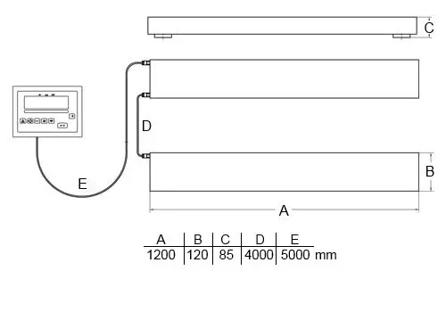Heavy Duty Scale PCE-SW 1500N | PCE Instruments