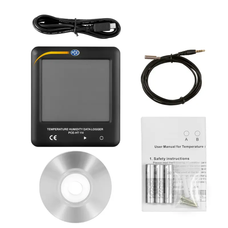 Humidity Detector PCE-HT 114-ICA Incl. ISO Calibration Certificate | PCE Instruments