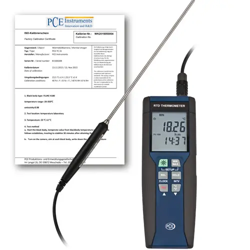 Temperature Data Logger incl. ISO Calibration Certificate PCE-HPT 1-ICA | PCE Instruments