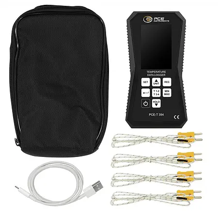 Multi Channel Temperature Data Logger PCE-T 394 | PCE Instruments