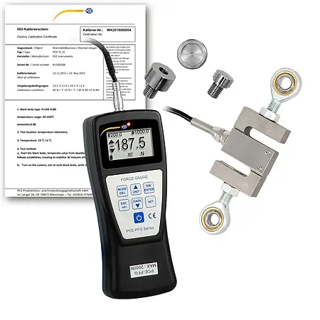 Dynamomètre PCE-PFG 2K-ICA avec certificat d'étalonnage ISO | PCE ...